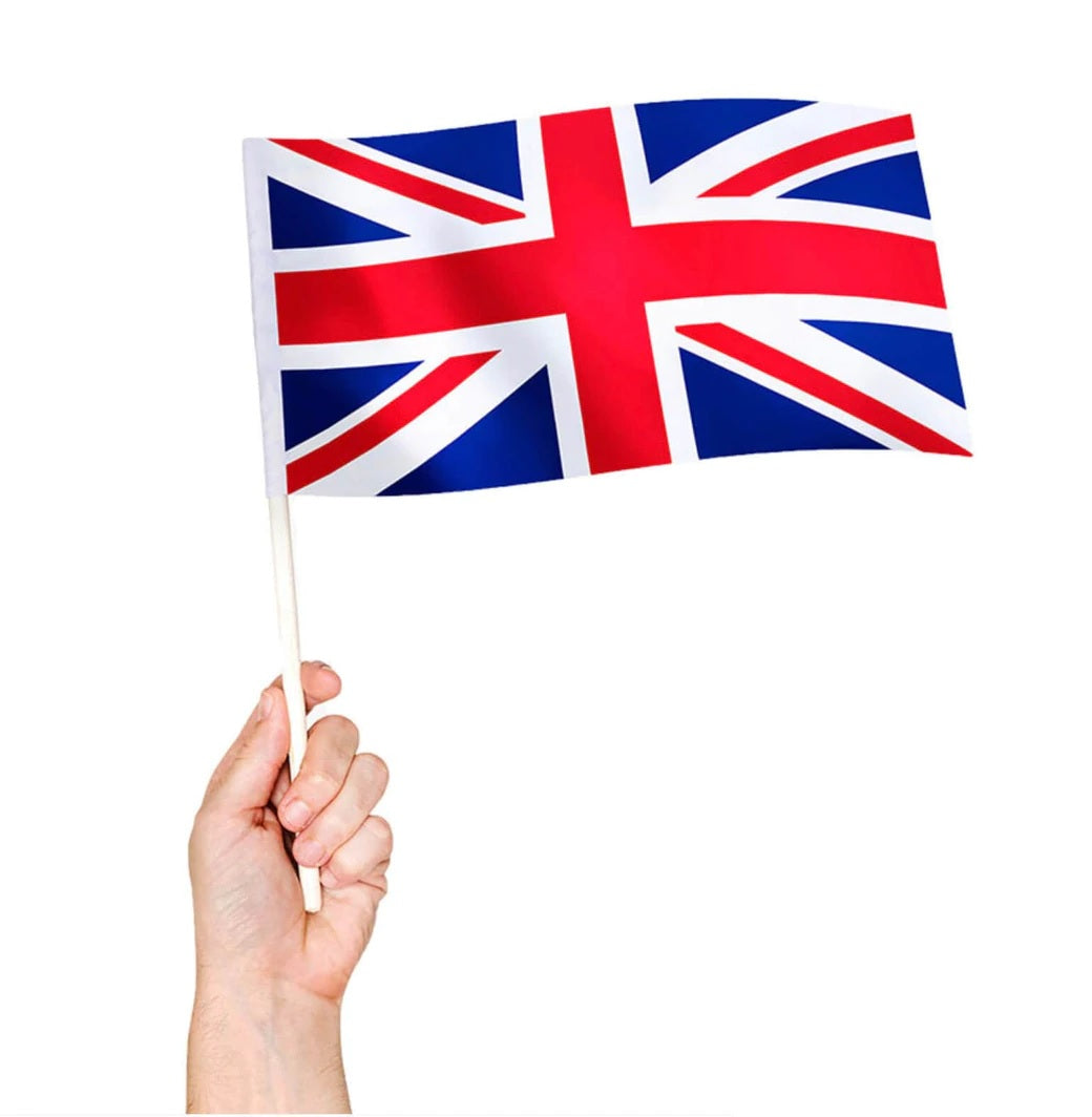 British Patriot Union Jack Hand Flags 4 Pack - 12" x 8" - (30.5cm x 20 ...