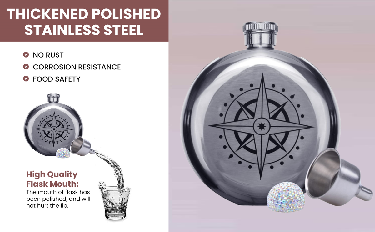 Secret Stash Hip Flask - Get Your Drink On! – Forever Cosmetics